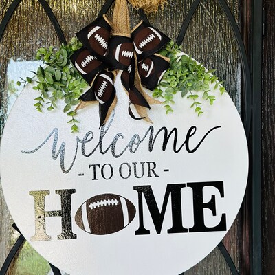 Football Front Door Decor Football Sign Sports Sign Football Football ...