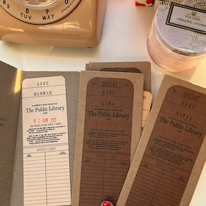 Old Fashioned Vintage Public Library Card Bookmark - Etsy