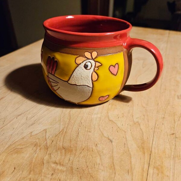 Pottery Mug Fish, Coffee Mug, Fish Pottery, Fish Cup, Handmade Mugs ...