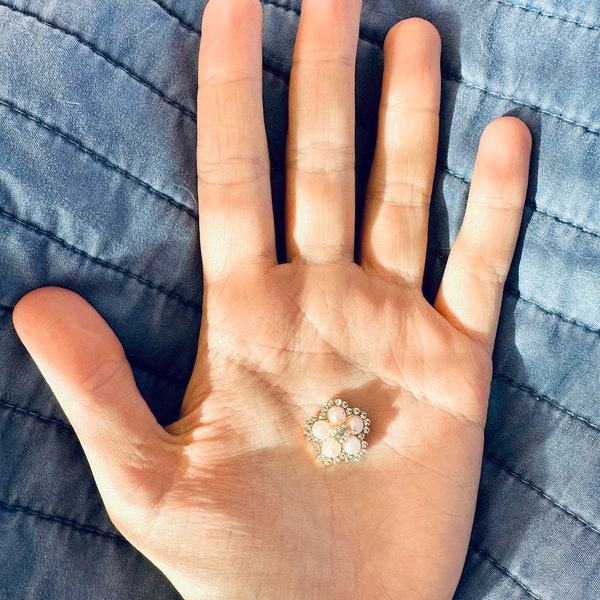 4 Flat Back Rhinestone Button Bow Button Embellishment (25*23mm) LT- 38 ...