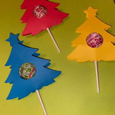 Christmas Tree Lollipop Holder DIGITAL FILE Svg Jpeg Pdf - Etsy