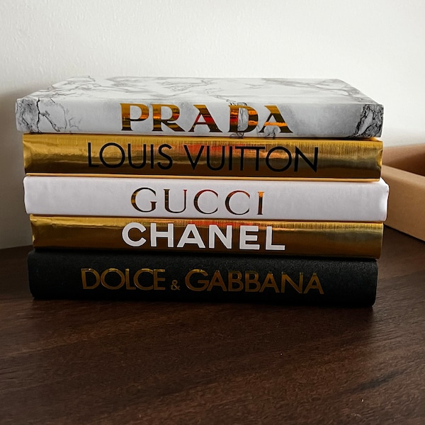 5 Set of Books | Customizable Book Stack | Fashion Books | Glam Decor ...