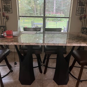 Counter Table Base h36 Table Base, Table Legs Metal, Handmade Metal ...