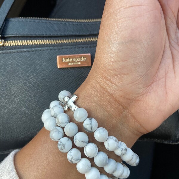 Prehistoric Dalmatian Jasper Beaded Bracelet With Hematite - Etsy