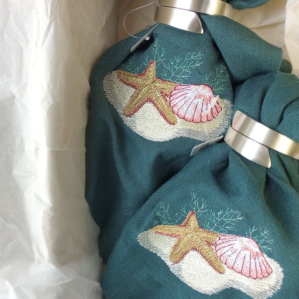 Seashells Machine Embroidery Designs Pack Instant Download 4x4 Hoop 11 ...