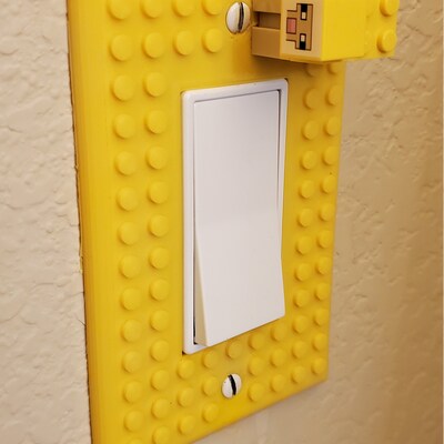3D Printed Cover Plate for Light Switch compatible With LEGO - Etsy