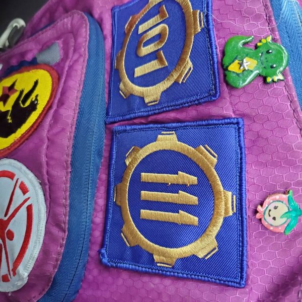 Vault 111 Fallout Style Patch Cosplay 3"x3" Inches Square Hook and Loop ...