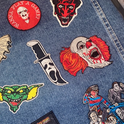 Scary Clown Embroidered Patch, Movie Icon Iron on Patch, Horror Movie ...