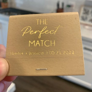 The Perfect Match Matchbooks Wedding Matchbook Wedding | Etsy