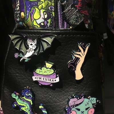 Purrito Rainbow Plated Enamel Pin - Etsy