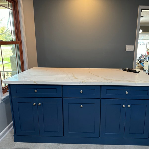 5ft White Kitchen Island W/O Countertop (custom Welcome) - Etsy