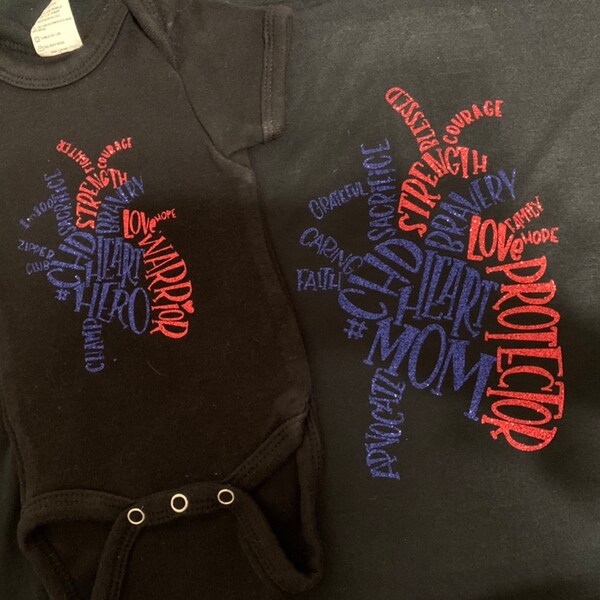 CHD Heart Mom Svg Congenital Heart Disease CHD Family Svg Dxf Eps Ai ...