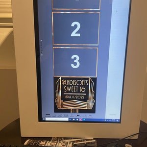 TOUCHPIX Booth 360 Video 3 Overlay Set PLATINUM Frame in Portrait ...