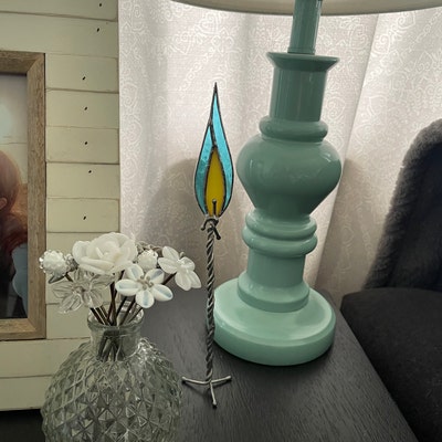 Stained Glass Candle Slava Ukraine Geroyam Slava - Etsy