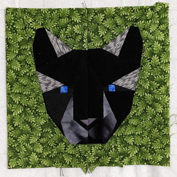 Panthera Quilt Pattern / PDF Pattern / Animal Face / Foundation Paper ...