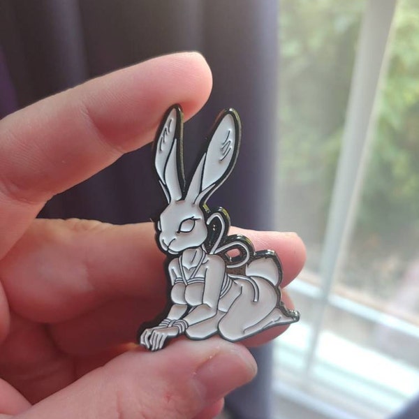 Rope Bunny Boy | Bdsm Themed Kinky Enamel Pins - Etsy