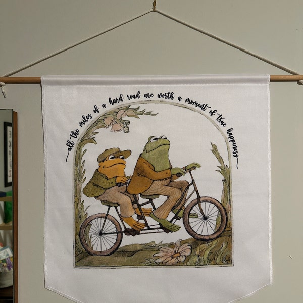 Vintage Frog and Toad Posters With Wood Hangers, Ideal Friends Gift ...