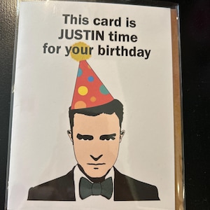 Funny Cardigan Birthday Card - Cute Pun Card - Card - Cardigan Punny ...