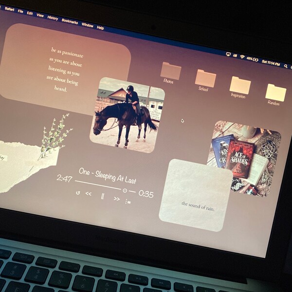10 Retro Floral Desktop Icon Set | Folder Icons for Mac + Windows | 70s ...