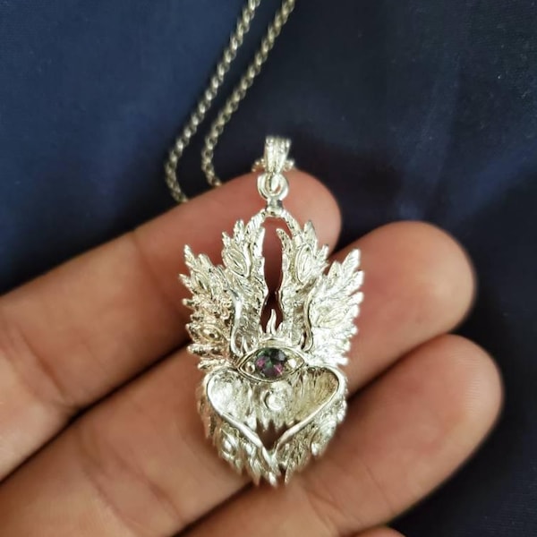 Biblically Inspired Seraphim Pendant - Handmade Sterling Silver Jewelry ...