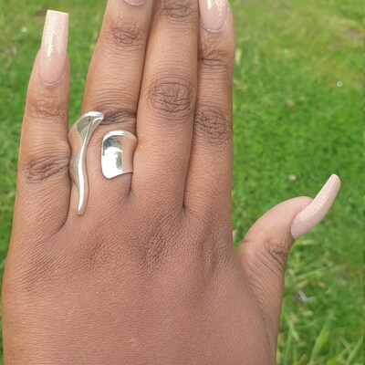 Unique Statement Ring, Sterling Silver Ring, Modern Statement Ring ...
