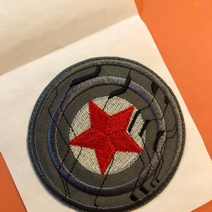 Winter Solider, Bucky Barnes, Arm Emblem Iron-on Embroidered Patch ...