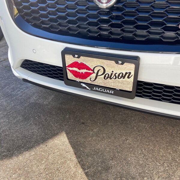 Custom (can Do Any Name) Mirror Laser License Plate Silver/rednew!! - Etsy