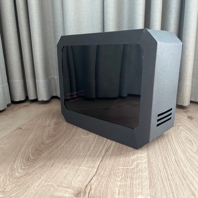 DIY TV Monitor Mask, TV Head, 3D Paper Craft Template, Halloween Mask ...