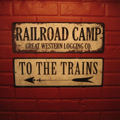 Custom Arched Text Rustic Style Metal Sign With Weathered Appearance 6 ...