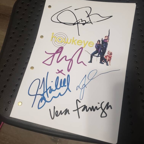 Once Upon a Time TV Script Screenplay With Signatures Autographs ...