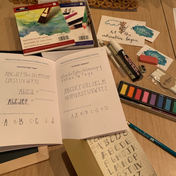 DIY Hand Lettering Kit - Premium Craft Kit for Adults • Art Kit for ...