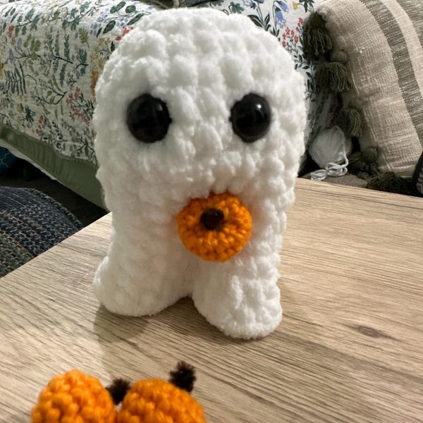 PATTERN: Low Sew Plush Ghasper the Sheet Ghost - Crochet Ghost With ...