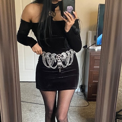 Vampire Ankh Hip Chain Belt Egyptian Belt Occult Goth Gothic Eye of ...