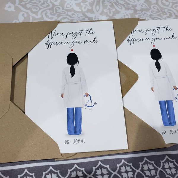 Doctor Thank You Card, Doctor Retirement Card, Surgeon Card ...