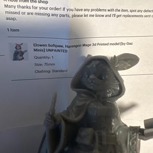 Minthara, Drow Cleric 3D Printed DIY Resin Statue Kit / Figurine ...