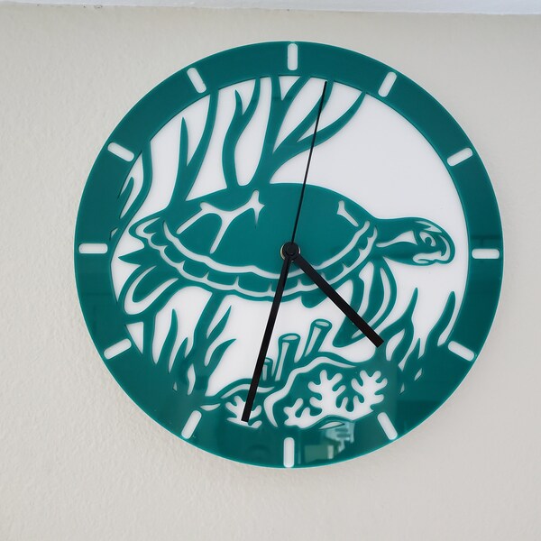 Beach Clock Laser Cut File, 5 O'clock Somewhere Clock SVG, Beach Clock ...