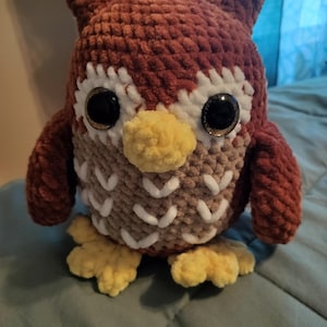 Crochet Eagle Pattern LOW SEW Bird Mini Baby Eagle Stuffed Animal PDF ...