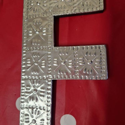 20cm A-Z Aluminium and Wood Letter Wall Hanging Alphabet Names Initials ...