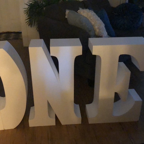 Large ONE Letters | Table Base | Birthdays | Party Decorations - Etsy