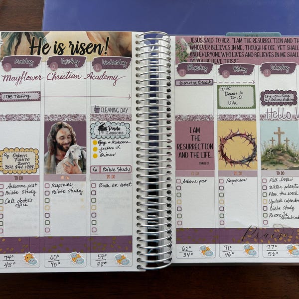 WINTER BOOKWORM Weekly Set for Hobonichi Weeks Sticker Kit | HW382 - Etsy