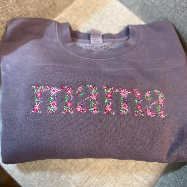 A to Z Floral Embroidery, Flower Font Alphabet Machine Embroidery ...