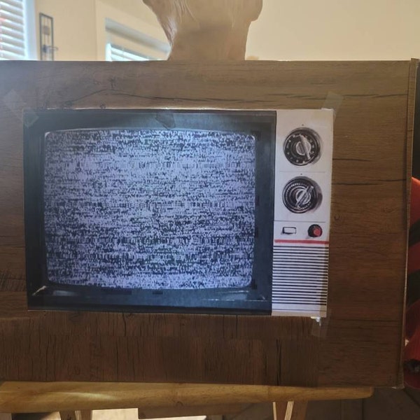 Retro TV Box: DIY Printable PDF - Etsy