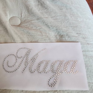 Thick Rhinestone Alphabet,custom Rhinestone Words, Rhinestone Iron on ...