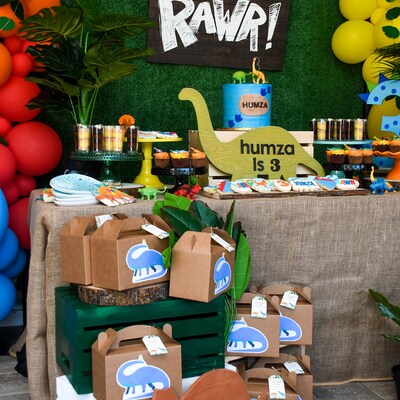 EDITABLE Dinosaur Favor Tag, Printable Dinosaur Birthday Thank You Tags ...