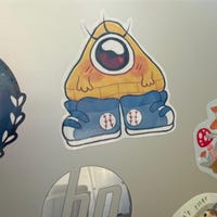 Baby Bill Cipher Holographic Sticker || Gravity Falls Book of Bill ...