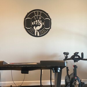 Custom Metal Gym Sign, Workout Room Wall Art - Etsy