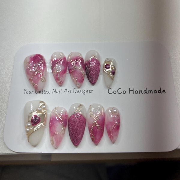 Reusable Greek Mythology Press on Nails Gel Manicure | Fake Nails ...