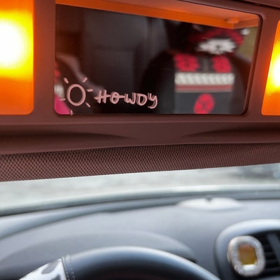 Howdy Car Sticker Cute Trendy Car Decal Mirror Car Sticker Cute Bumper ...