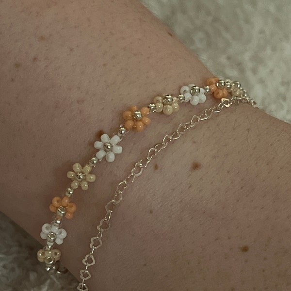 Bestseller Beaded Bracelet, Daisy Flower Bracelet, Gift for Her ... Bestseller Beaded Bracelet, Daisy Flower Bracelet, Gift for Her ...