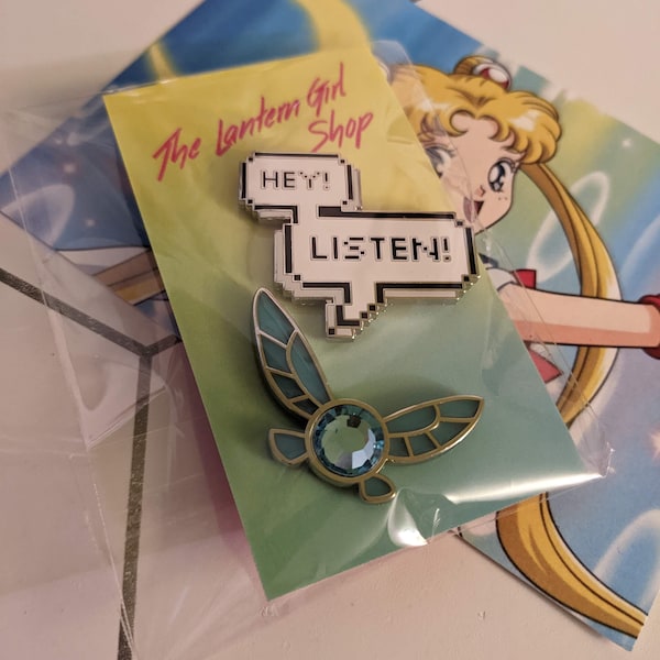 The Legend of Zelda - Hey Listen! Navi Pin Set! - Etsy